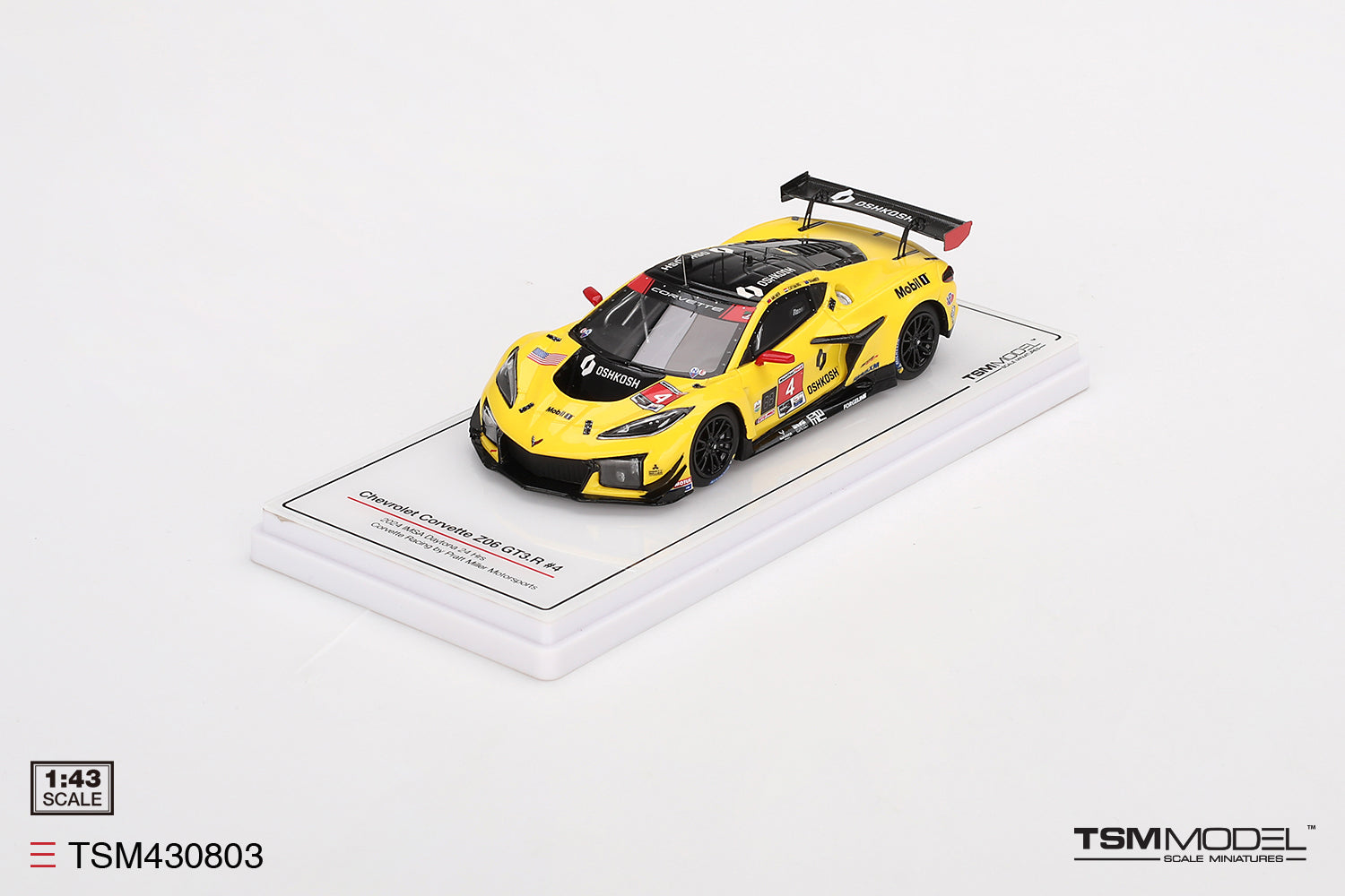 TSM 1:43 Chevrolet Corvette Z06 GT3.R #4Corvette Racing by Pratt Mille – Horizon Diecast