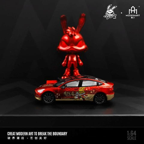 ModernArt X TMD Model 1:64 Porsche RWB 993 Red Rabbit MD640504 ...