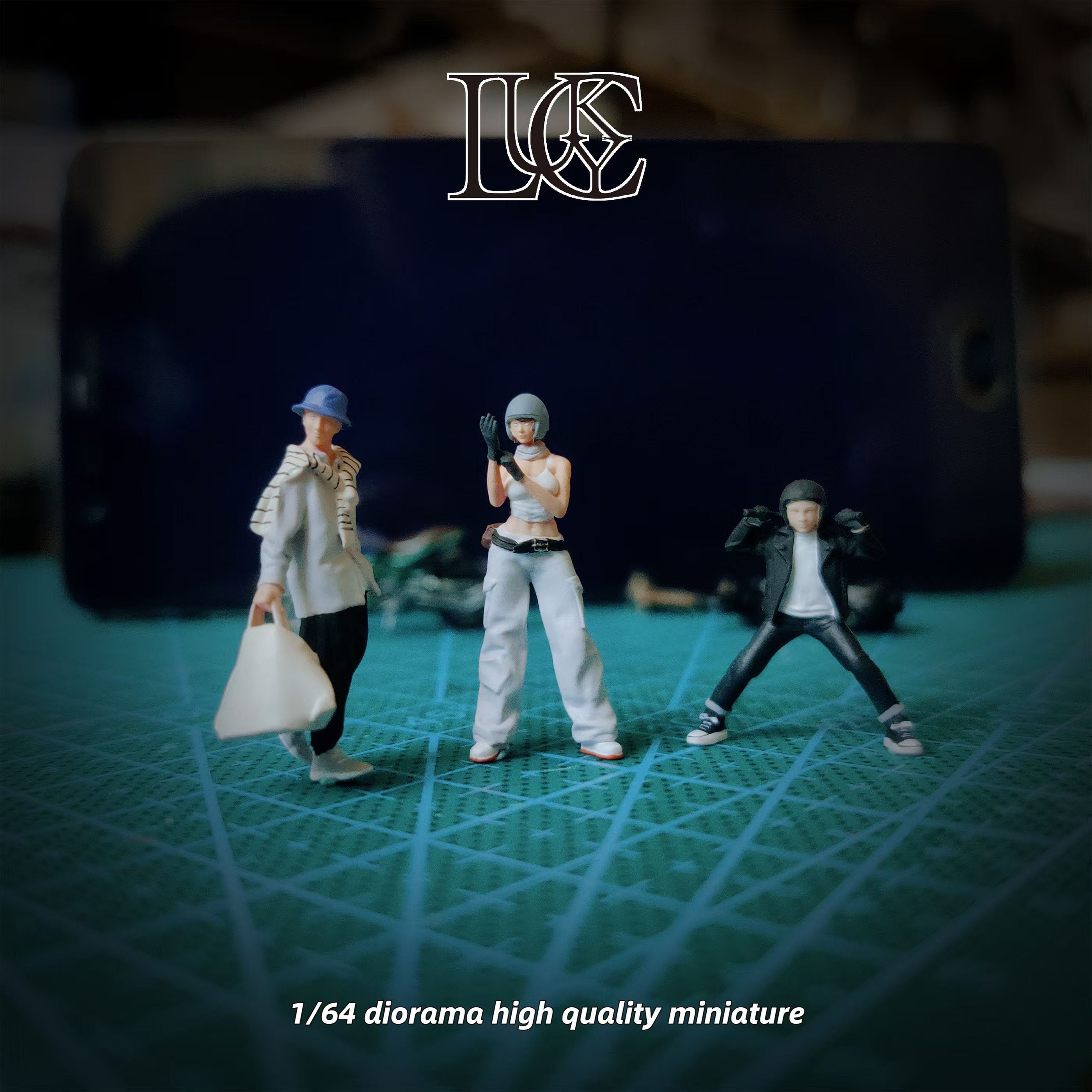 [Preorder] Lucky Studio 1:64 Motorcycle Siblings Trio – Horizon Diecast