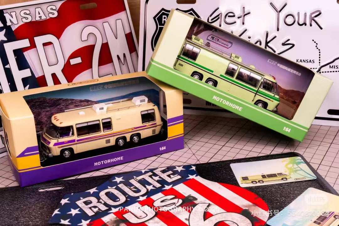 MK Miniatures 1:64 1978 GMC Motorhome (2 Colours) – Horizon Diecast
