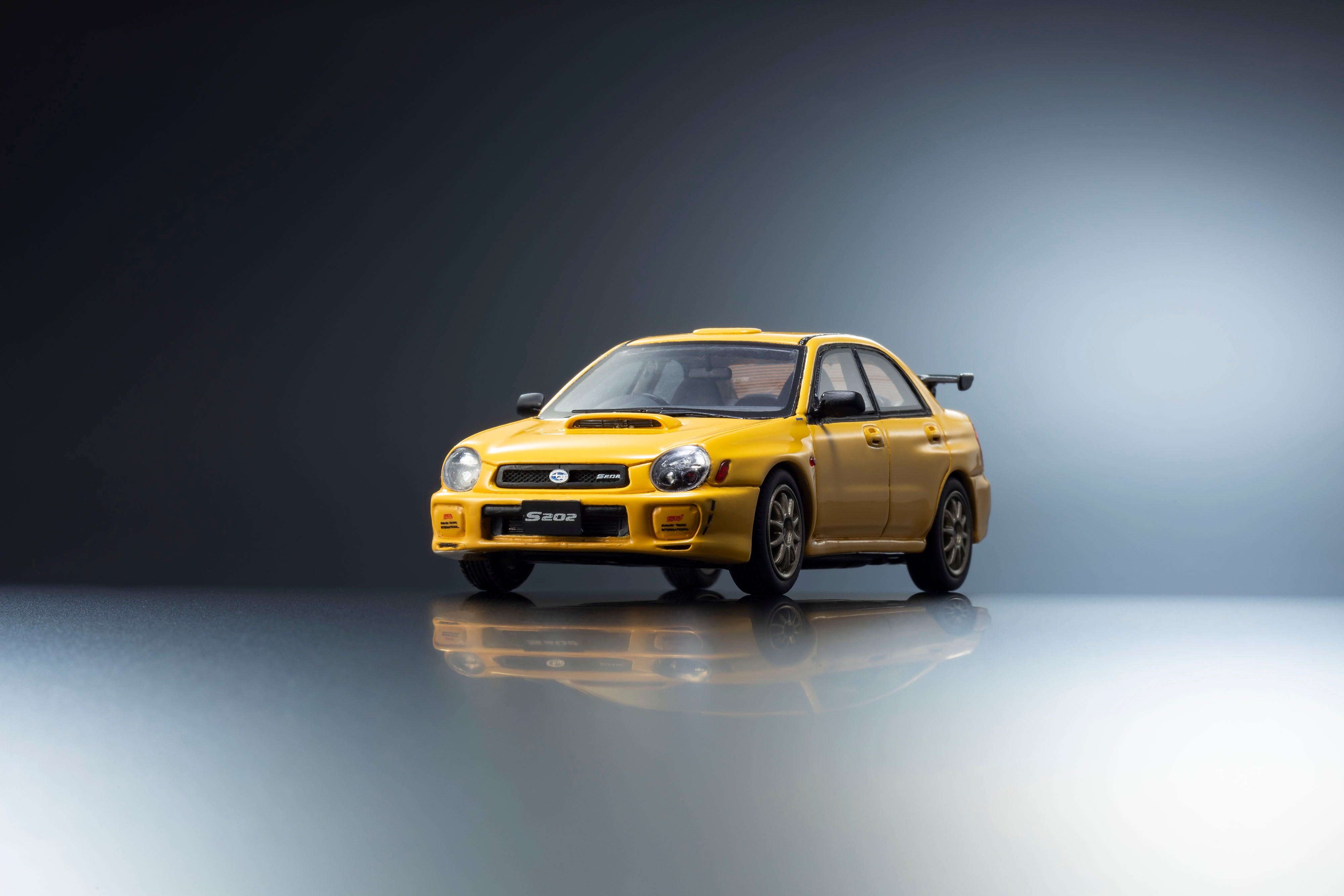 Kyosho 1:43 SUBARU Impreza S202 Yellow – Horizon Diecast