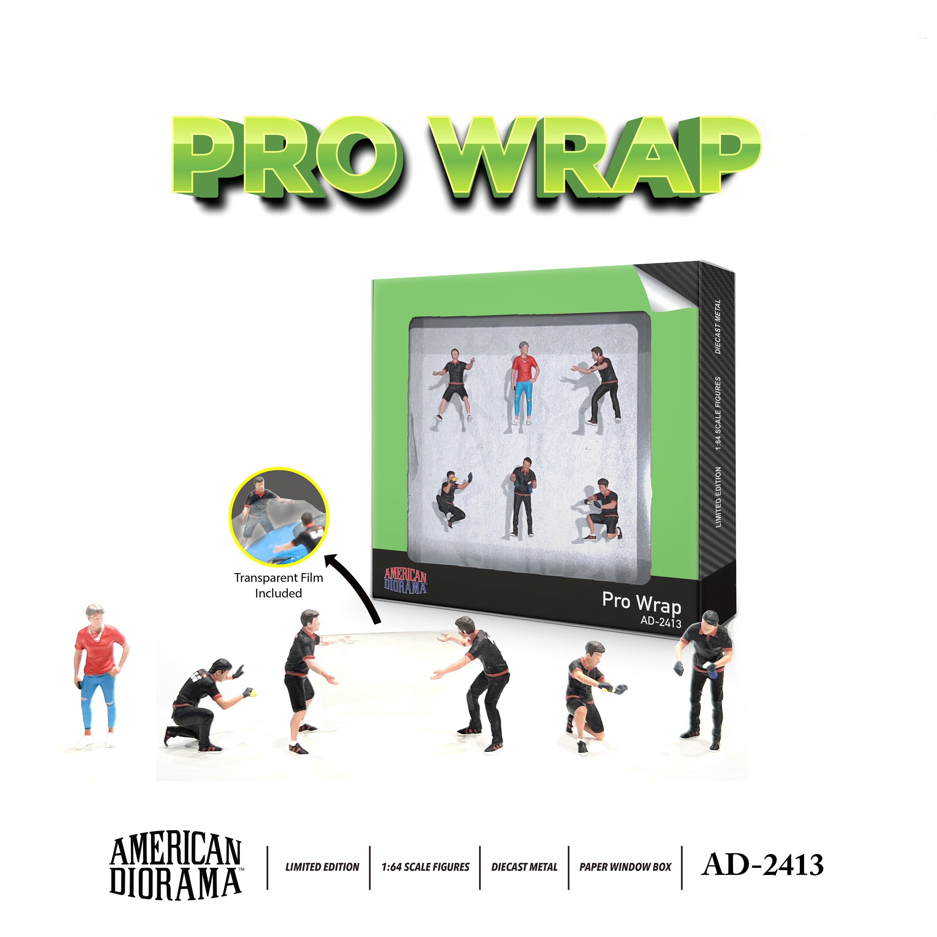 American Diorama 1:64 Diecast Figure - Pro-wrap AD-2413 – Horizon Diecast