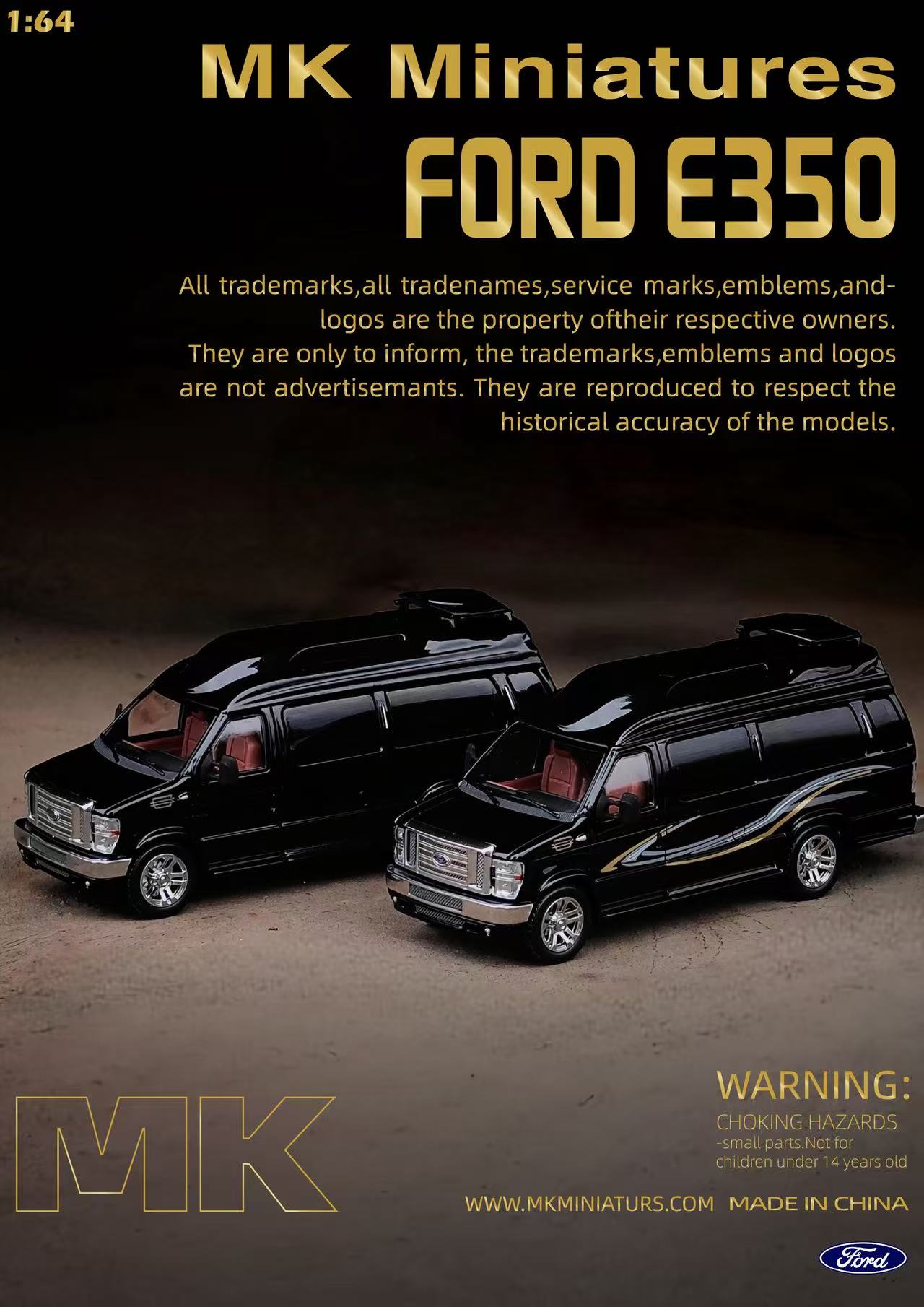 MK Miniatures 1:64 Ford E350 Motorhome (2 Variants) – Horizon Diecast