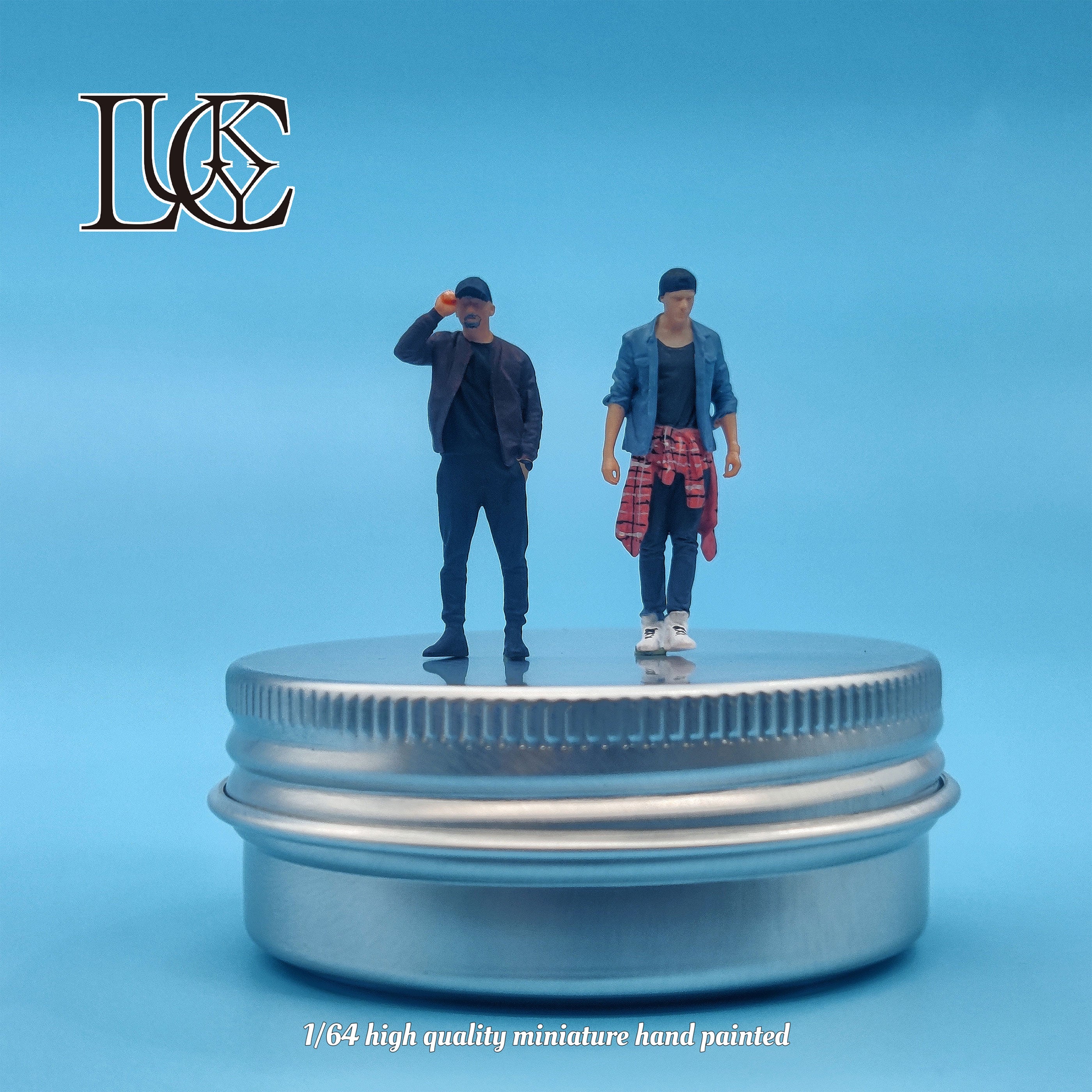 Lucky Studio 1:64 Peaked cap handsome man duo – Horizon Diecast