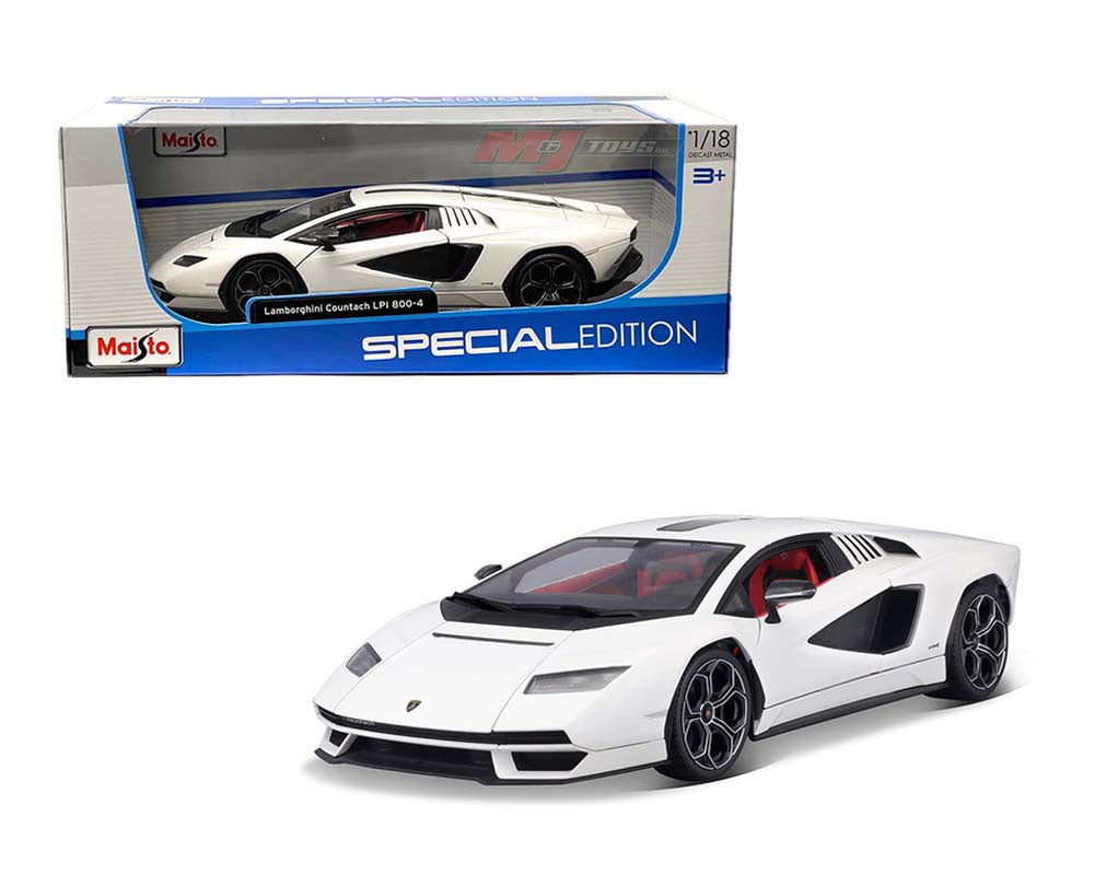 Maisto 1:18 Special Edition - Lamborghini Countach LPI 800-4 (White ...