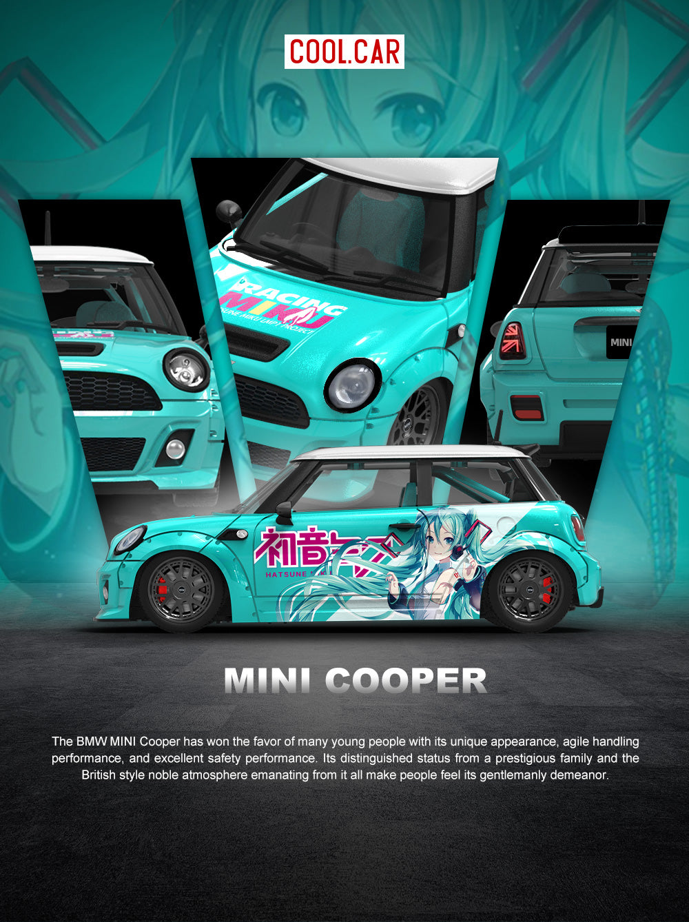 [Preorder] Cool Car 1:64 Mini Cooper Hatsune Miku livery (3 Versions ...