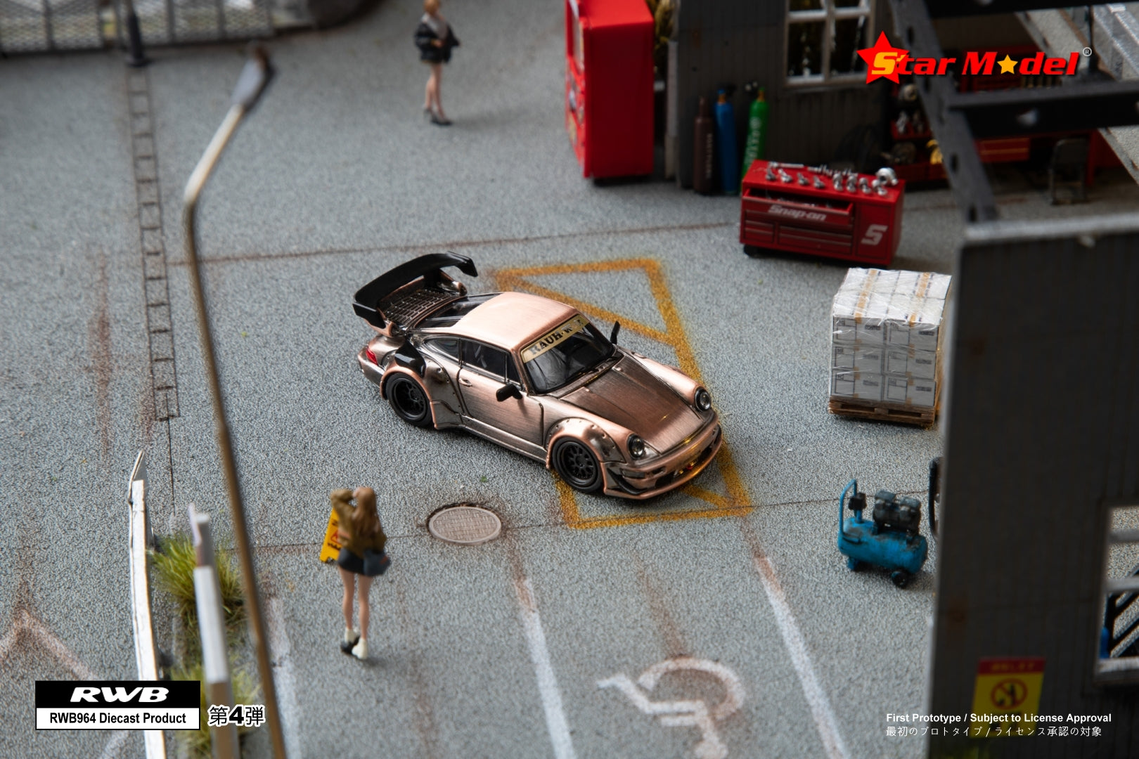 Star Model 1:64 Porsche Rauh-Welt RWB964 GT Tail version (2 Colours ...