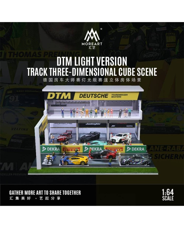 MoreArt 1:64 DTM LIGHT VERSION TRACK THREE-DIMENSIONAL CUBE SCENE MO92 ...