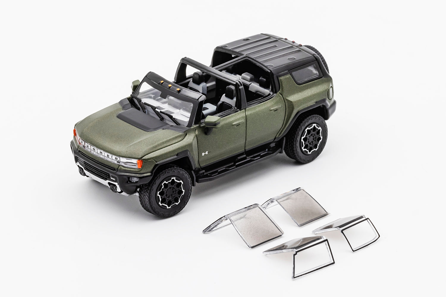 GCD 1:64 GMC Hummer EV SUV 2023 Green KS-049-359 – Horizon Diecast