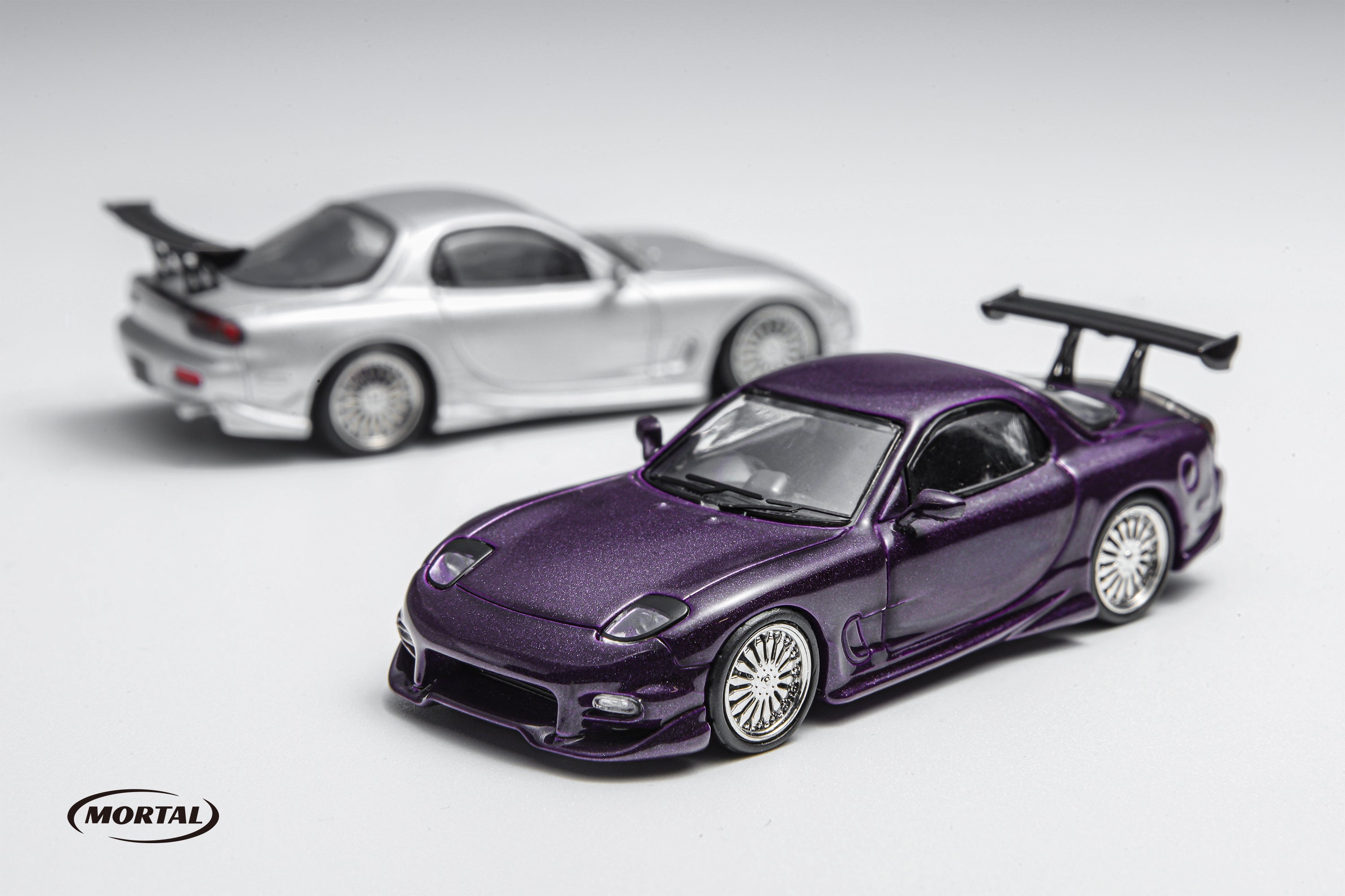 Mortal 1:64 Mazda RX-7 Veilside - Purple – Horizon Diecast