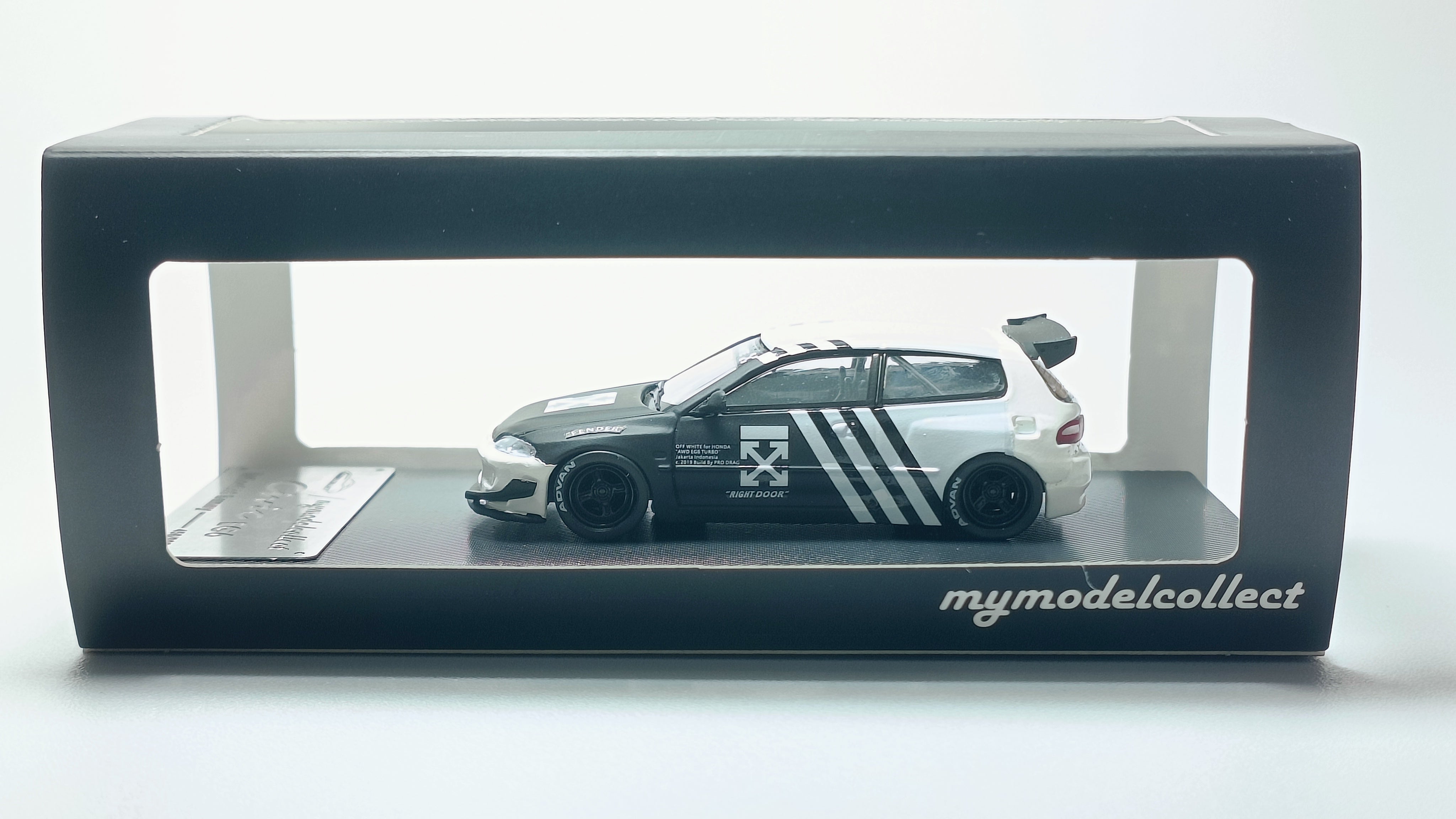 Model Collect 1:64 Honda Civic EG6 OFF-White Livery – Horizon Diecast