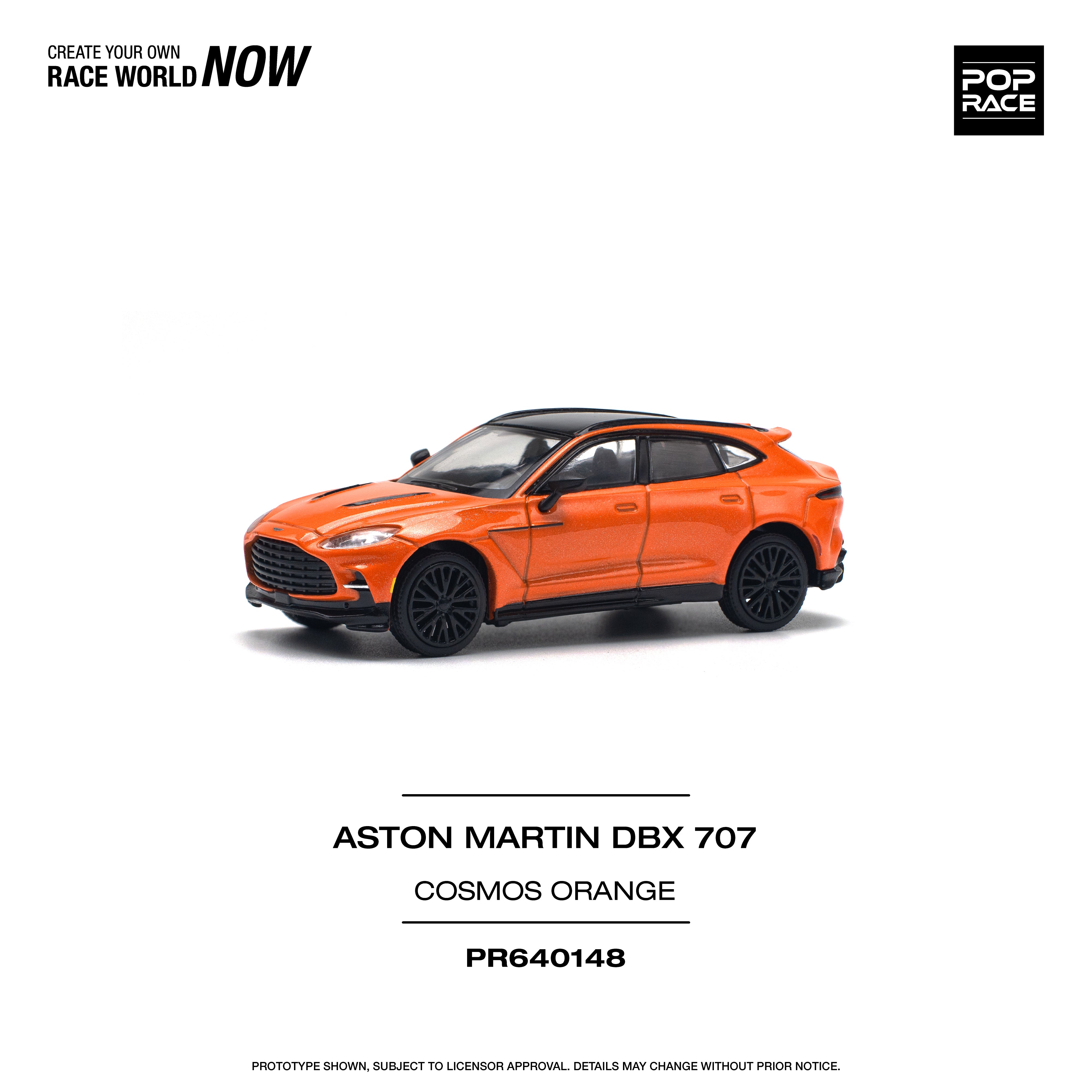 POPRACE 1:64 ASTON MARTIN DBX 707 - COSMOS ORANGE PR640148 – Horizon ...