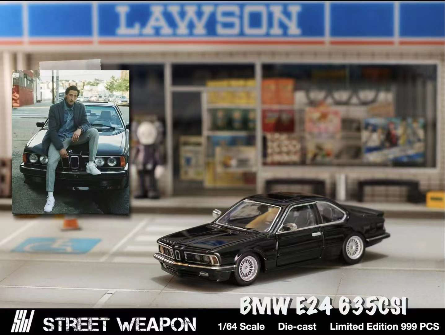 Street Weapon 1:64 BMW E24 635 CSI Black SW64167 – Horizon Diecast