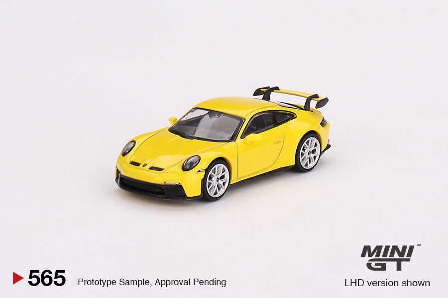 Mini GT 1:64 Porsche 911 (992) GT3 Racing Yellow MGT00565 – Horizon Diecast