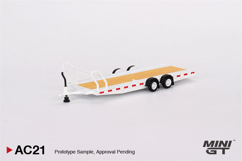 Mini GT 1:64 Car Hauler Trailer White MGTAC21 – Horizon Diecast