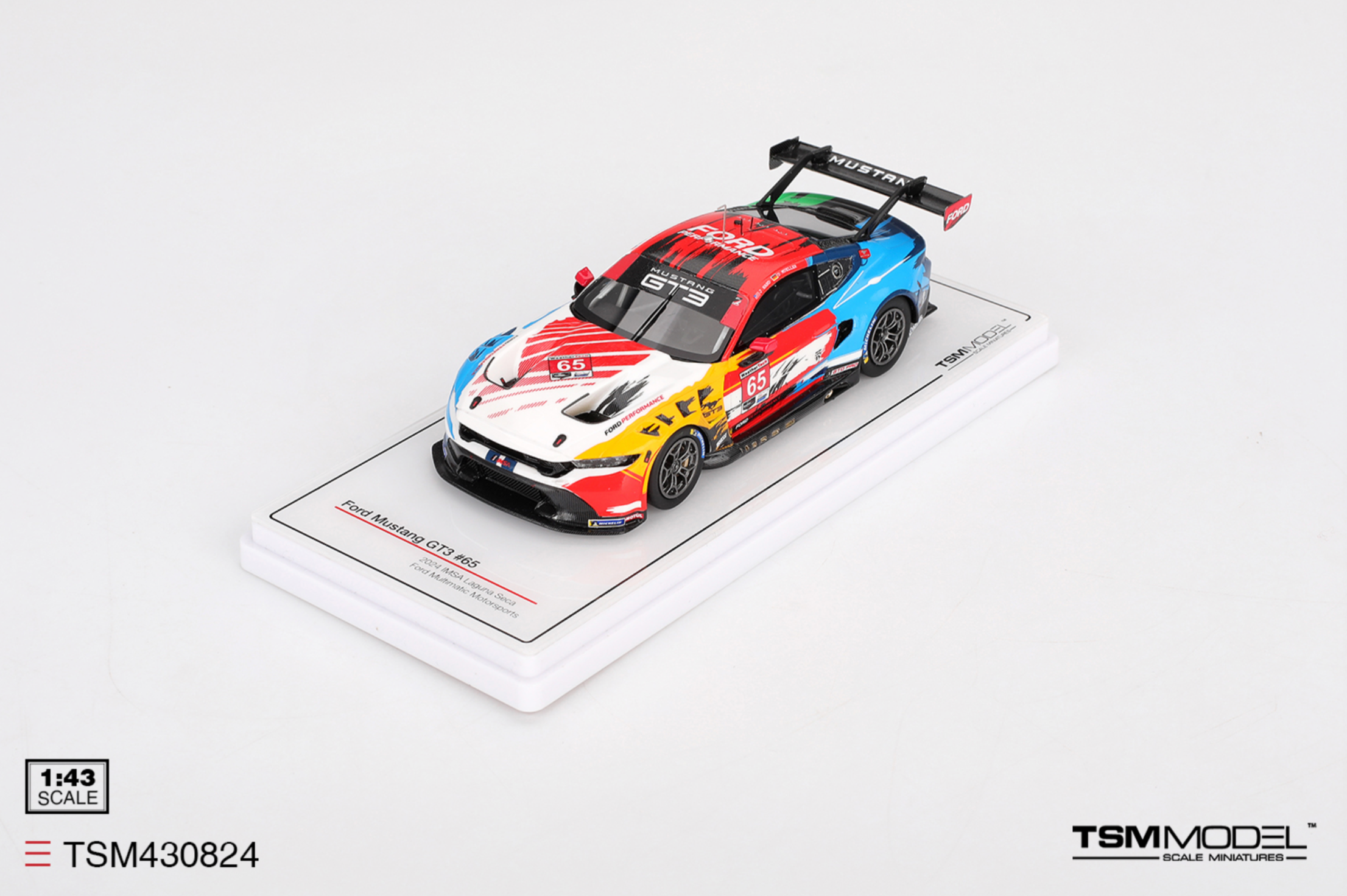 [Preorder] TSM 1:43 Ford Mustang GT3 #65 Ford Multimatic Motorsports 2 ...