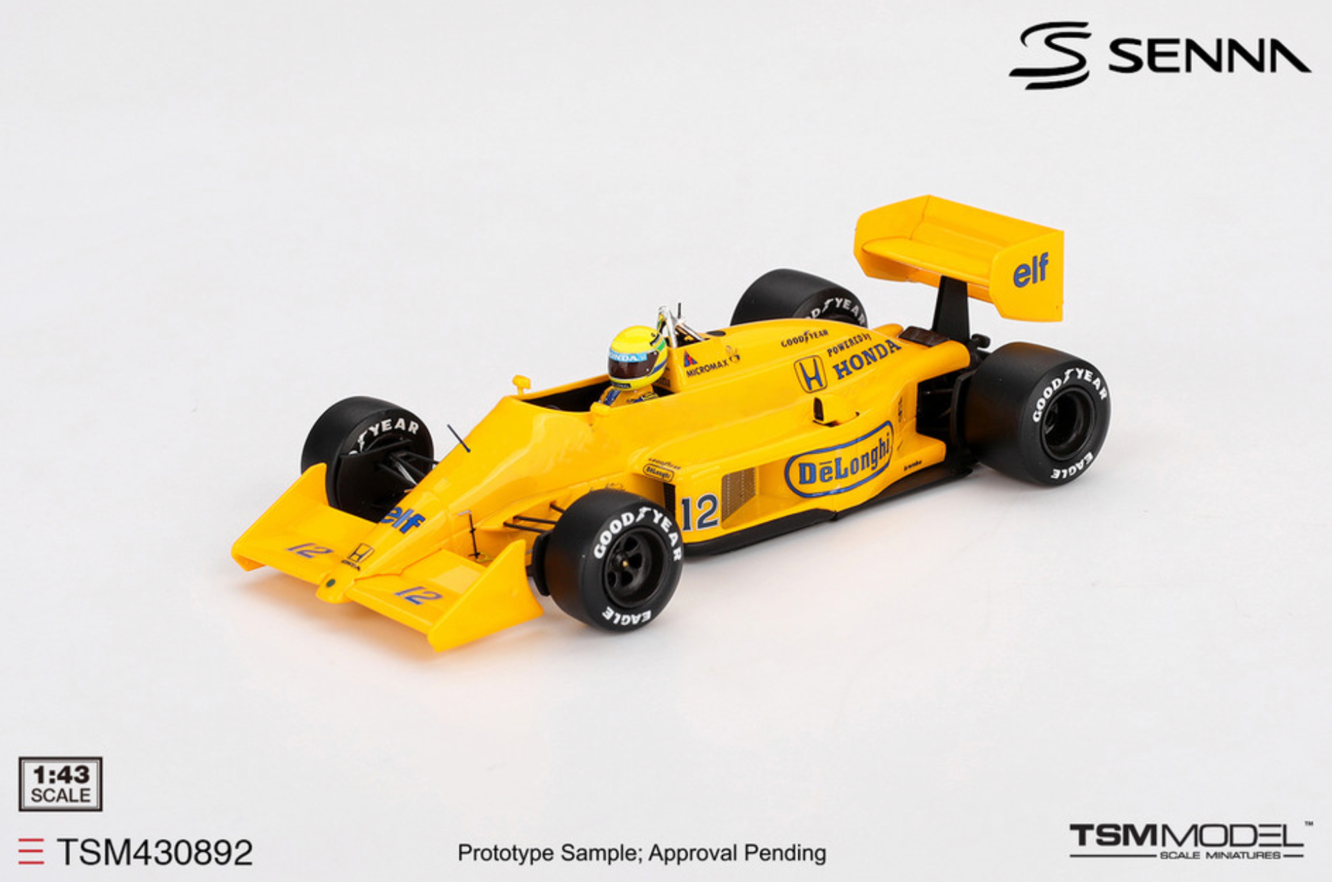 [Preorder] TSM 1:43 Lotus 99T #12 Ayrton Senna 1987 Monaco Grand Prix ...