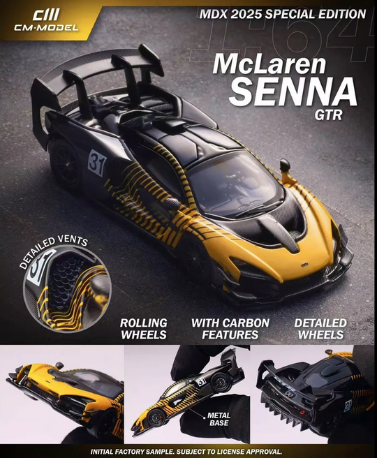 CM Model 1:64 McLaren Senna GTR CM64-SennaGTR-MDX25 – Horizon Diecast
