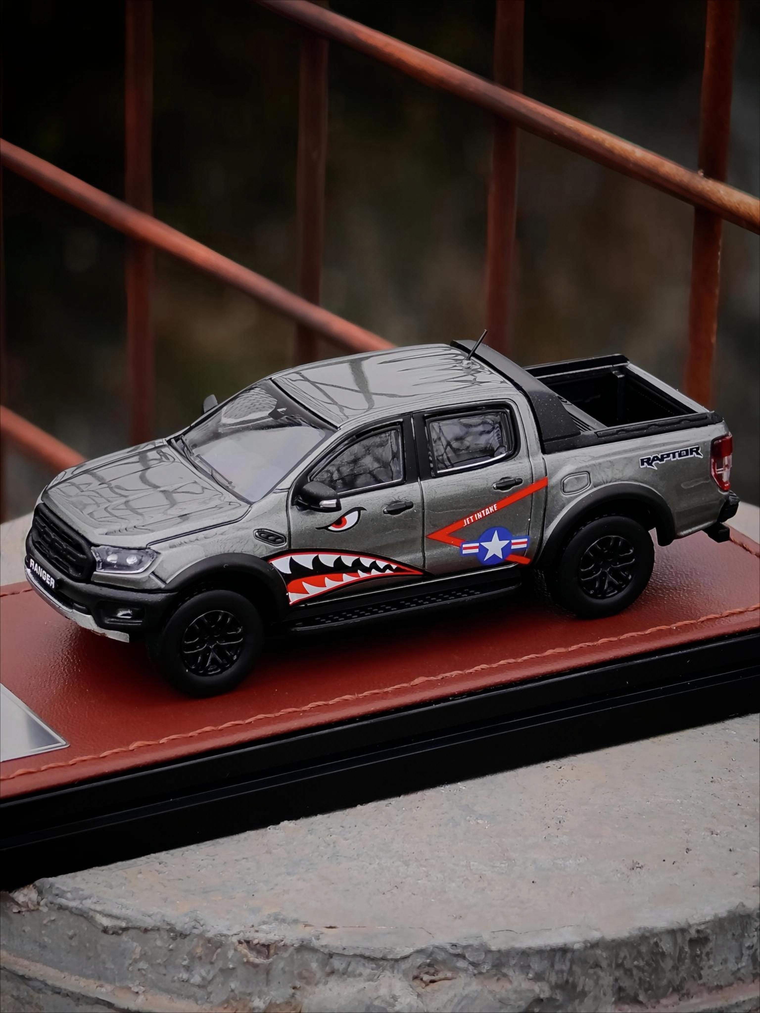 MK Miniatures 1:64 Ford Ranger Raptor Metallic Grey-Shark Livery ...