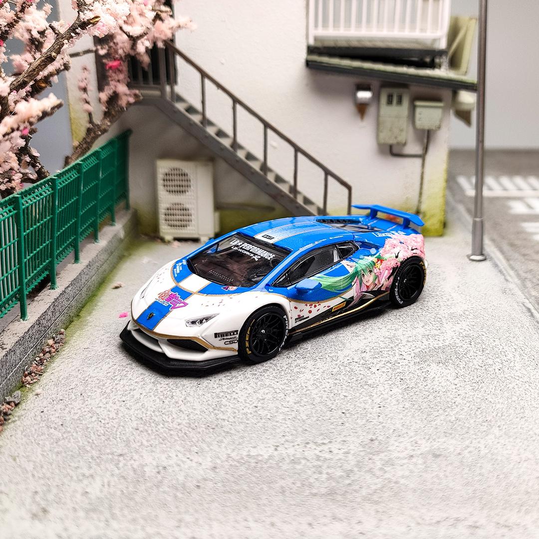 King Model 1:64 Lamborghini Huracan LP610 LB1.0 wide body -Hatsune Mik ...