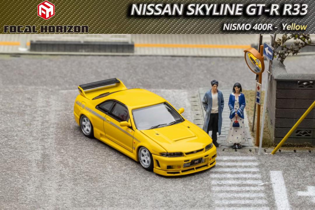 Focal Horizon 1:64 Nissan Skyline GT-R R33 Nismo 400R -Yellow – Horizon ...