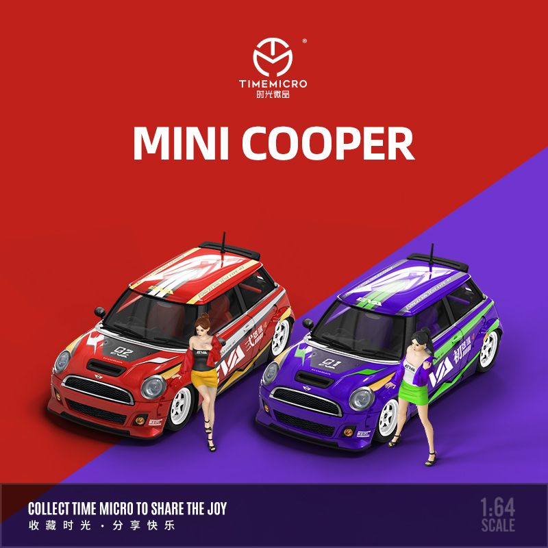 Time Micro 1:64 MINI COOPER EVA (4 Versions) – Horizon Diecast