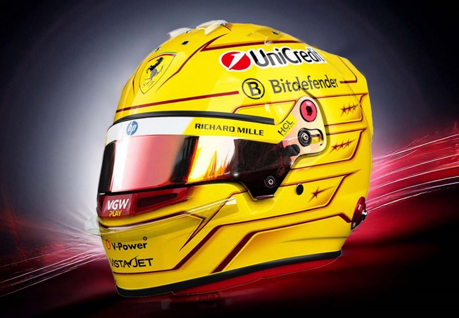 BBR Model 1:2 MINI HELMET Season 2025 - Lewis Hamilton LH2025 – Horizon ...