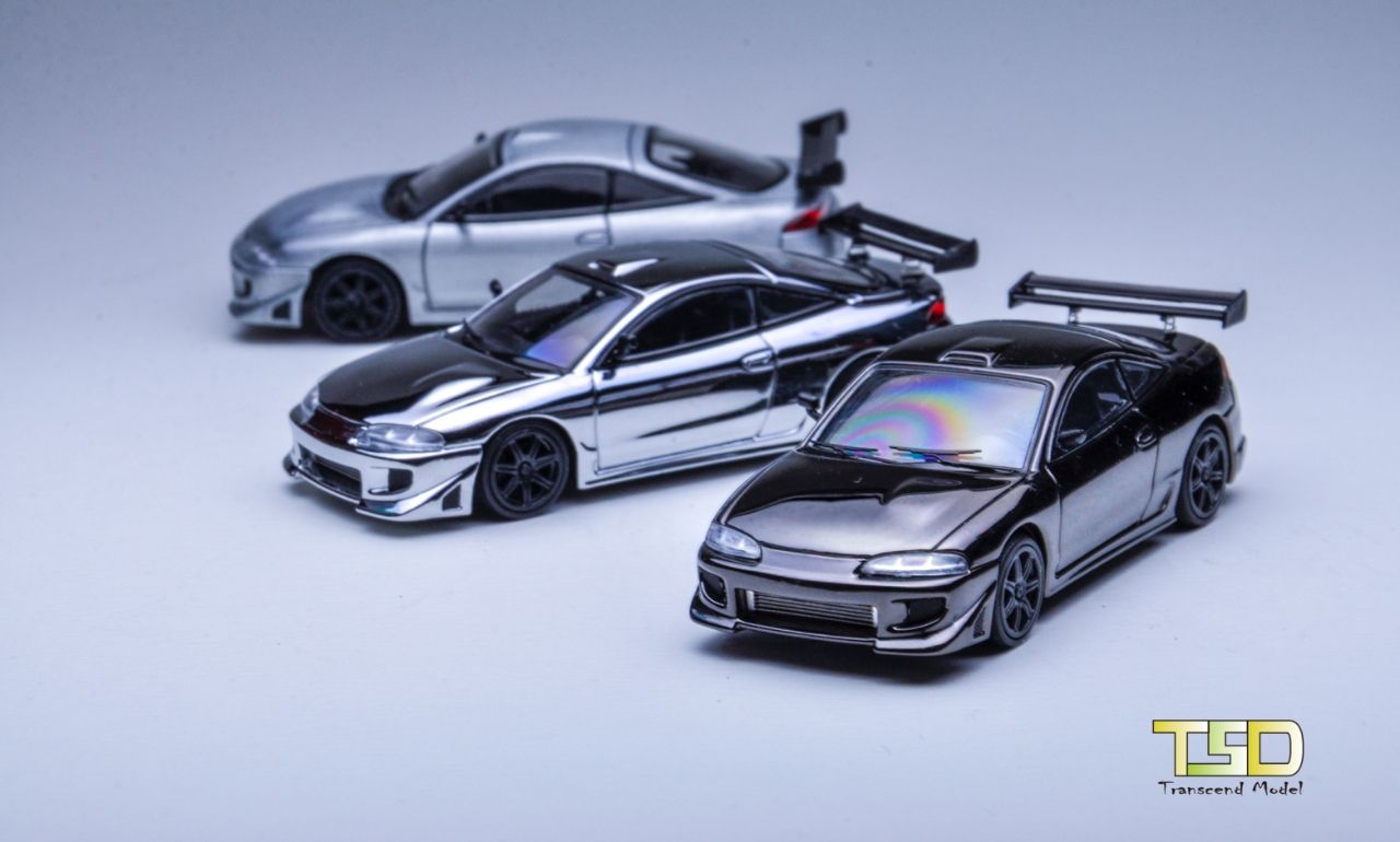 [Preorder] Transcend model 1:64 Mitsubishi Eclipse Diecast Model (3 Co ...