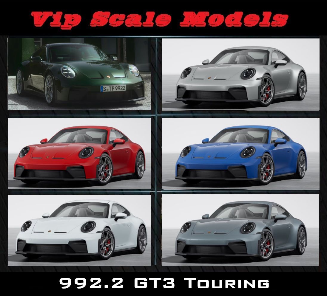 Vip Scale Models 1:18 Porsche 992.2 Gt3 Touring (6 Colors) – Horizon ...
