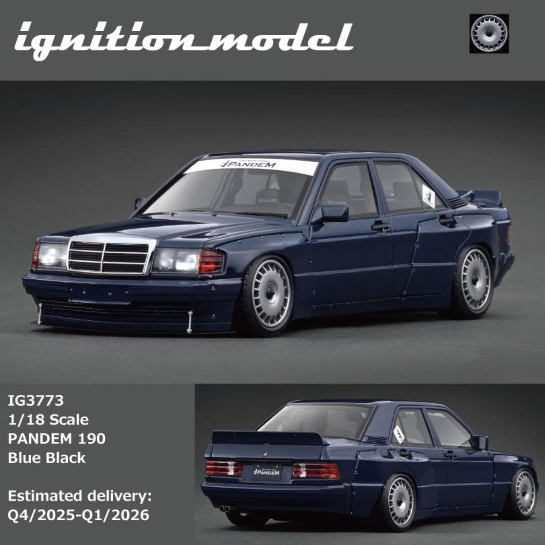 [Preorder] Ignition Model 1:18 PANDEM 190 Blue Black IG3773 – Horizon ...