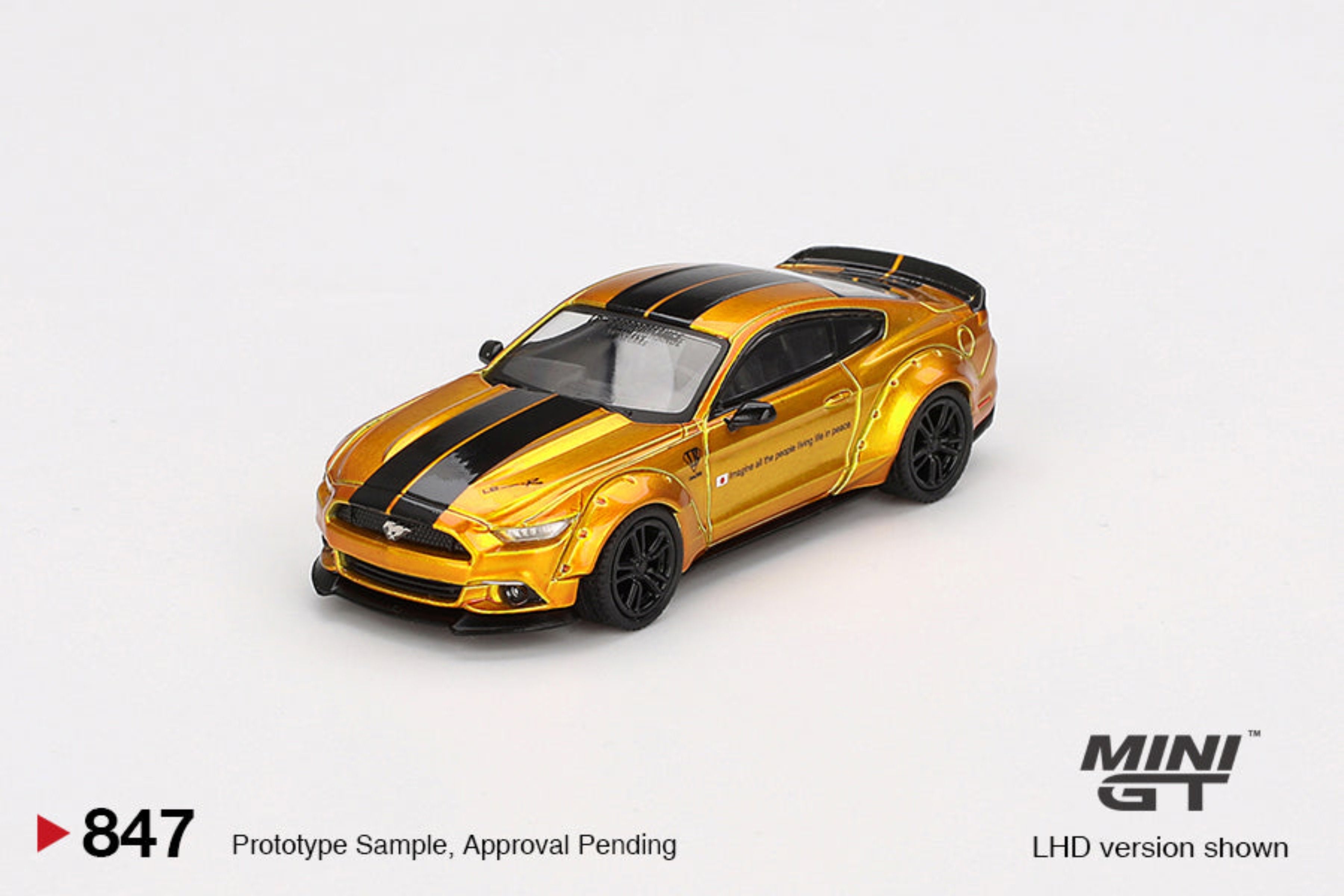 MINIGT 1:64 LB-WORKS FORD MUSTANG LB Gold MGT00847-BL – Horizon Diecast