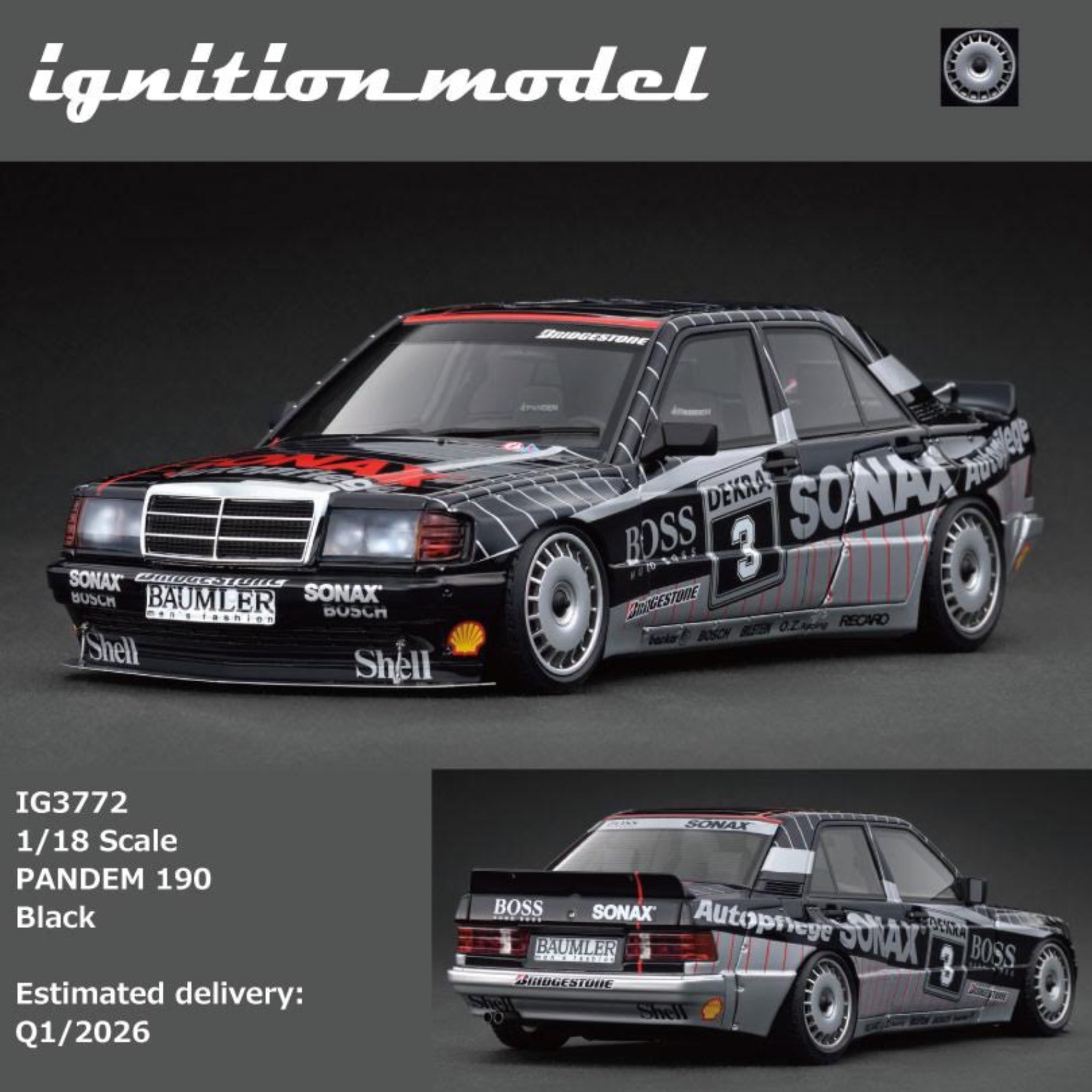 [Preorder] Ignition Model 1:18 Nissan PANDEM 190 Black IG3772 – Horizon ...