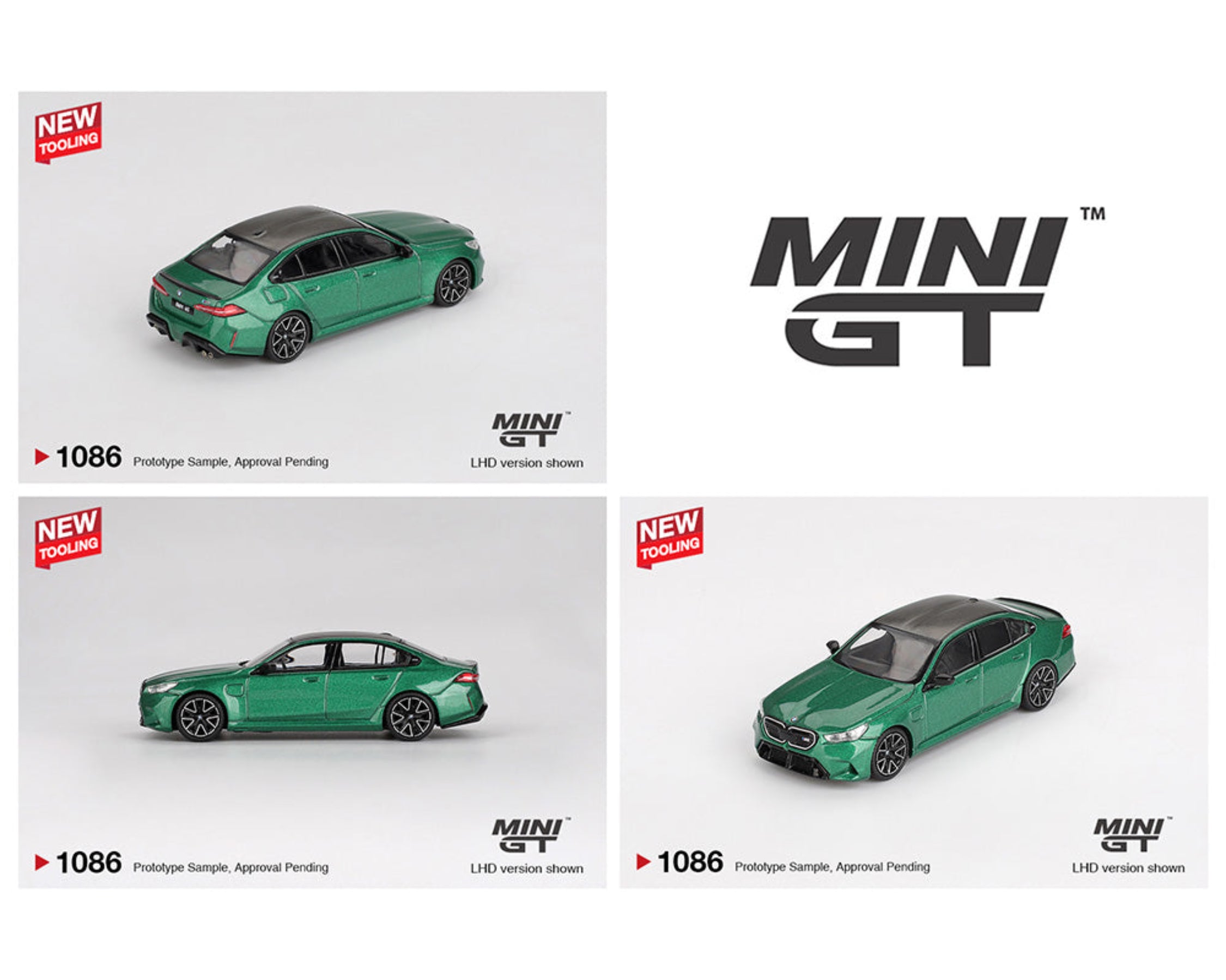 Mini GT 1:64 BMW M5 (G90) Isle of Man – Green Metallic MGT01086-BL ...