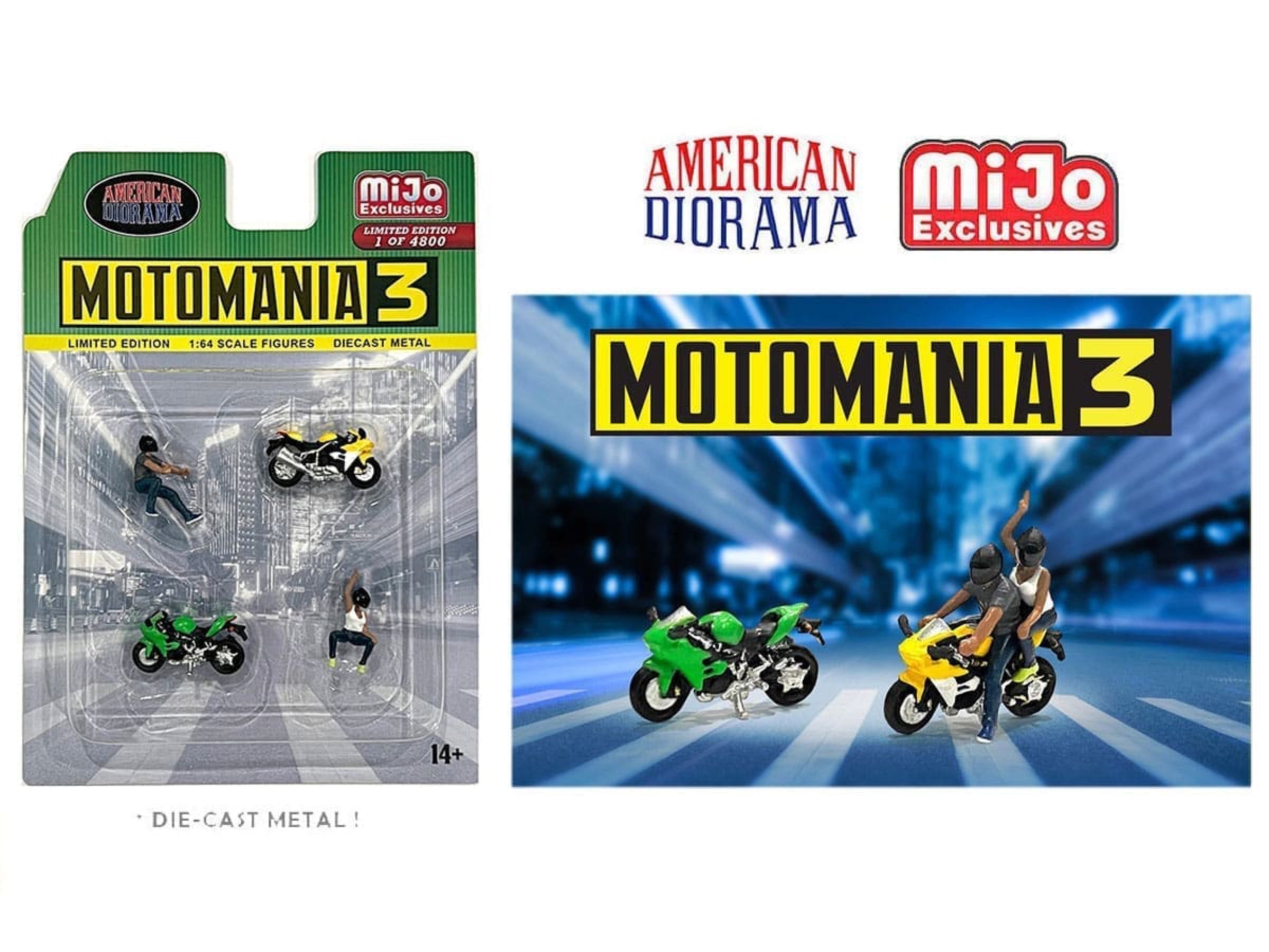 American Diorama 1:64 Mijo Figure Set - Moto Mania 3 AD-76499MJ ...