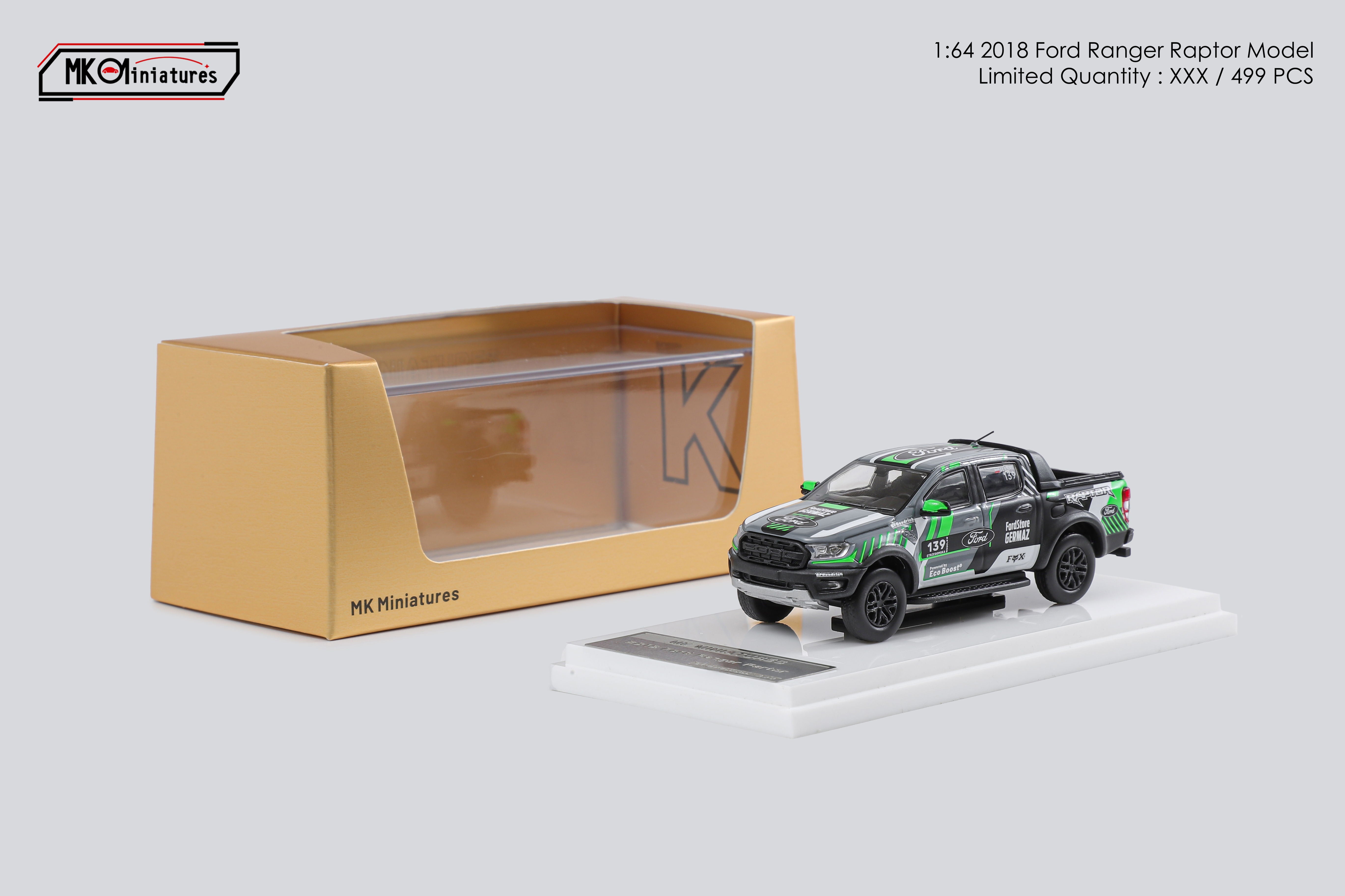 MK Miniatures 1:64 Ford Ranger Raptor - Gray – Horizon Diecast