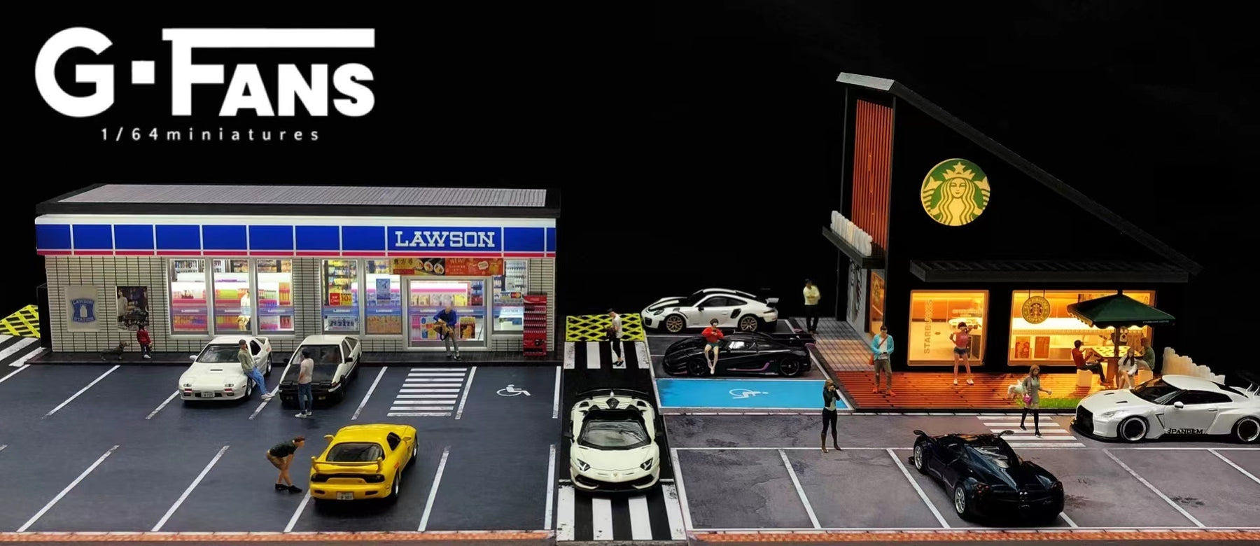 G.Fans 1:64 LAWSON Building Diorama Model 710024 – Horizon Diecast